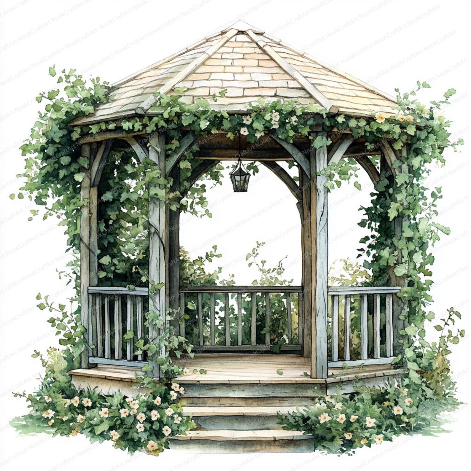 23 Garden Arbor Clipart | Gazebo With Climbing Plants | Printable ...