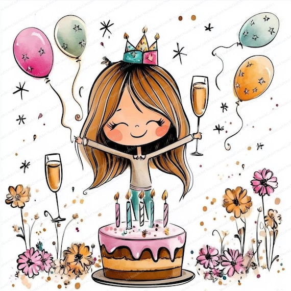 Birthday Girl Clip Art Clipartsco
