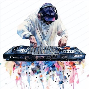 Jamming DJ Clipart Bundle | 20 High Quality Jpgs | Digital Downloads ...