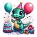 16 Cute Dinosaur Clipart | Birthday Party Clipart Bundle | Printable ...