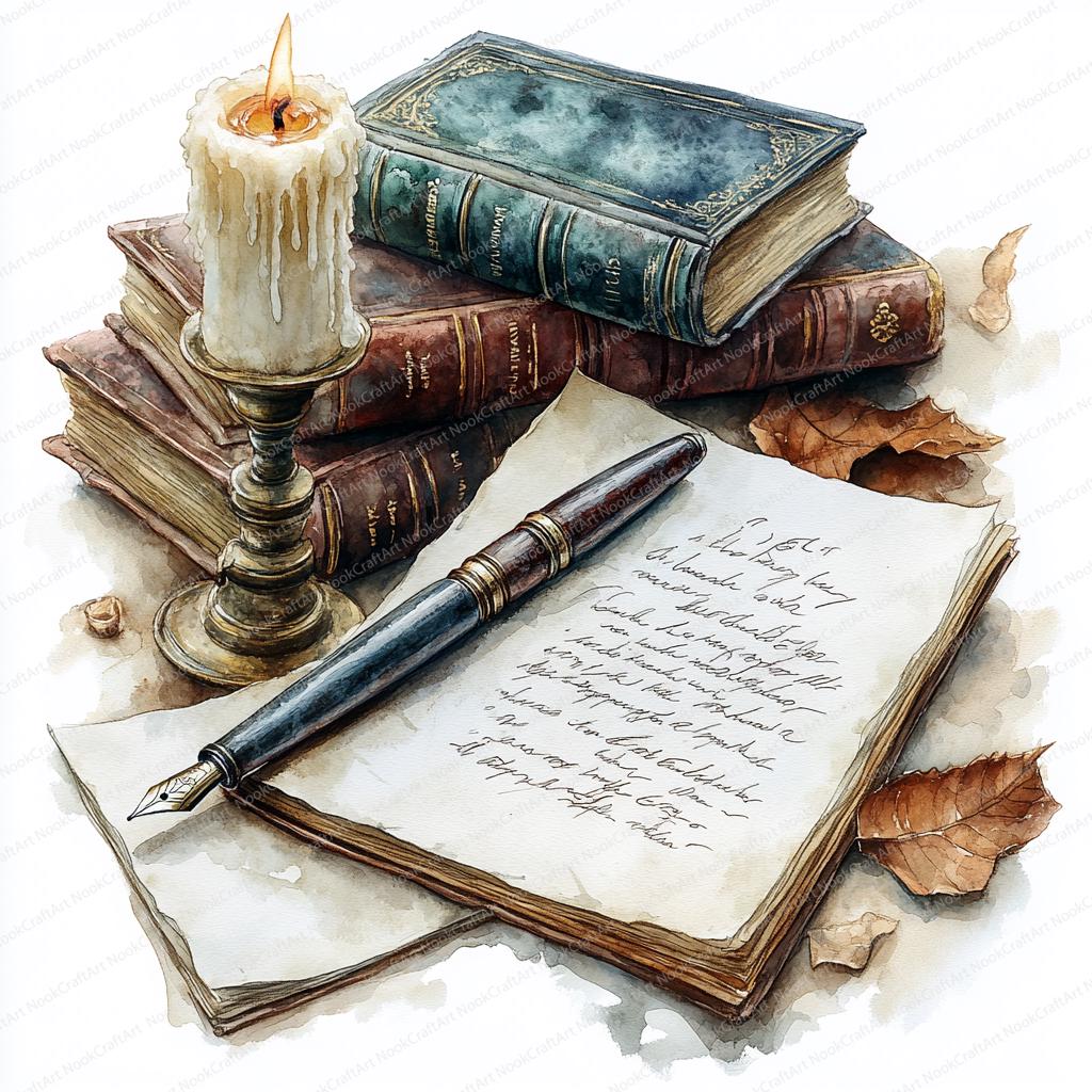 24 Victorian Style Quill Clipart | Gothic Script Note Design ...