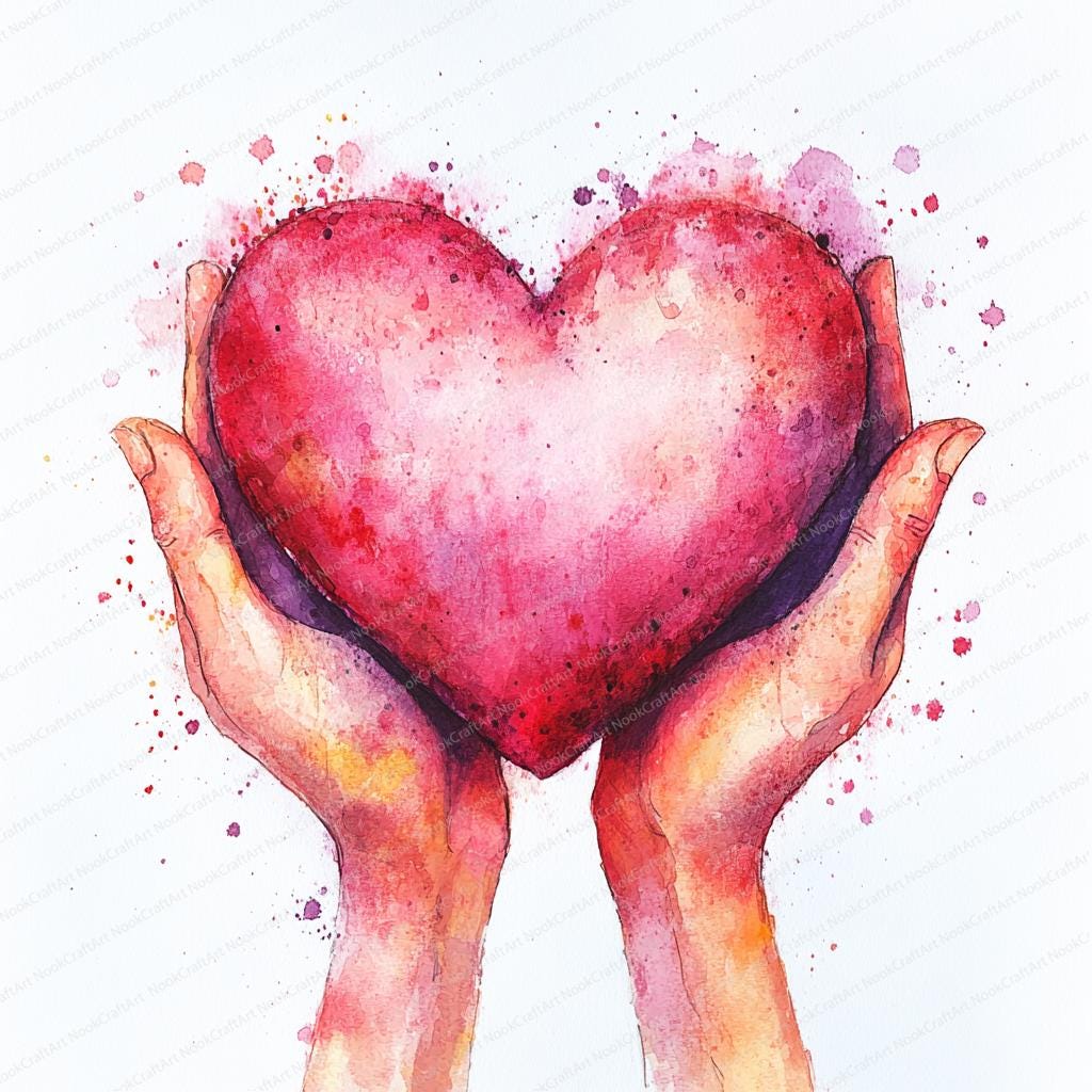 16 Heart Hands Clipart | Romantic Hand Illustration| Printable ...