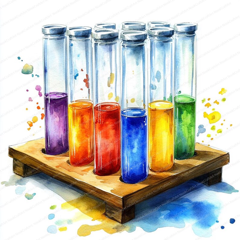 17 Test Tube Liquids Clipart | Laboratory Science Illustrations ...