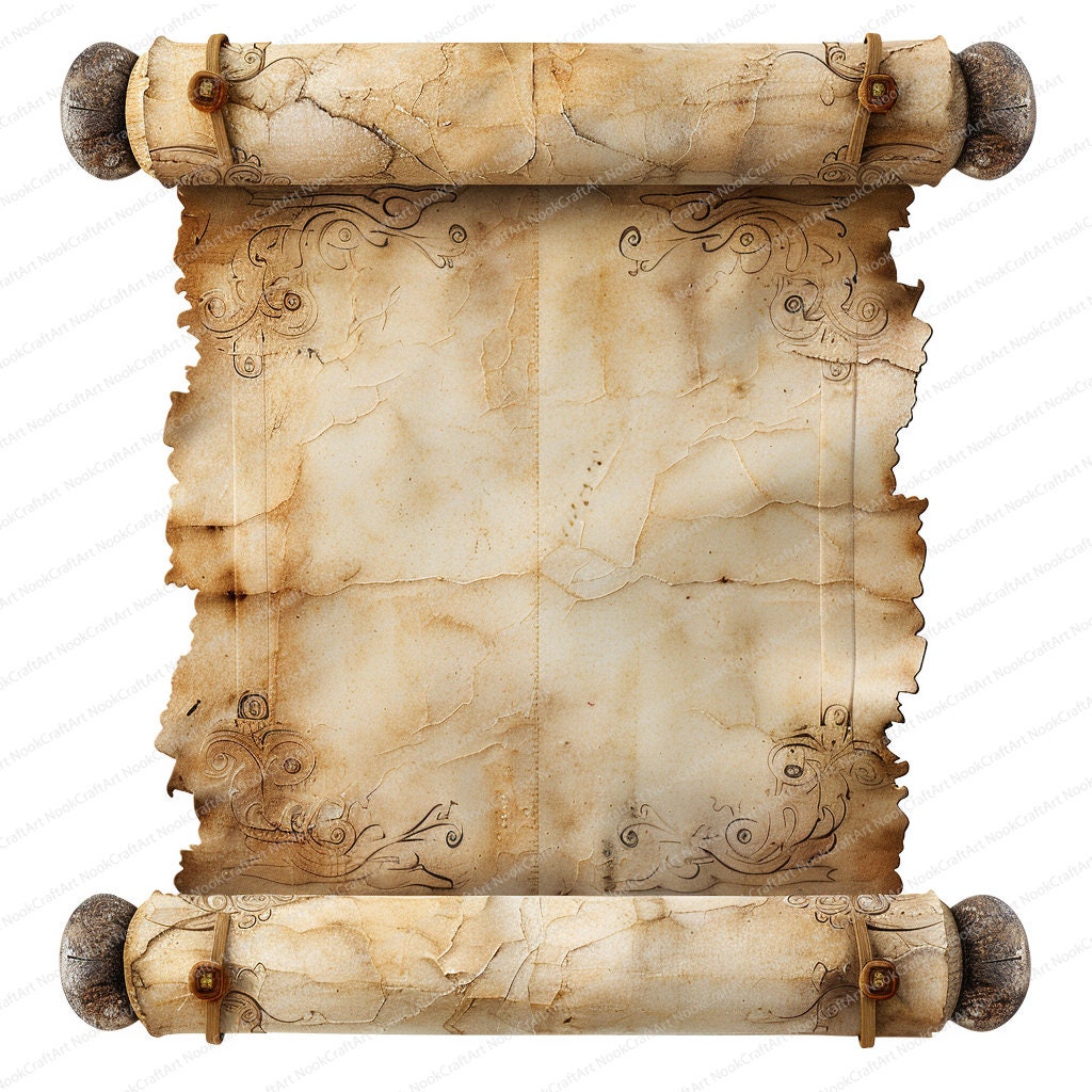 12 Clipart of Medieval Scrolls Vintage Scrolls Printable Watercolor ...