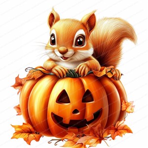 16 Cute Fall Squirrel Clipart | Autumn Squirrel Clipart | Printable ...