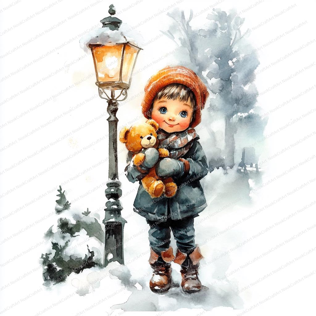 16 Watercolor Christmas Night Clipart | Holiday Clipart | Winter ...