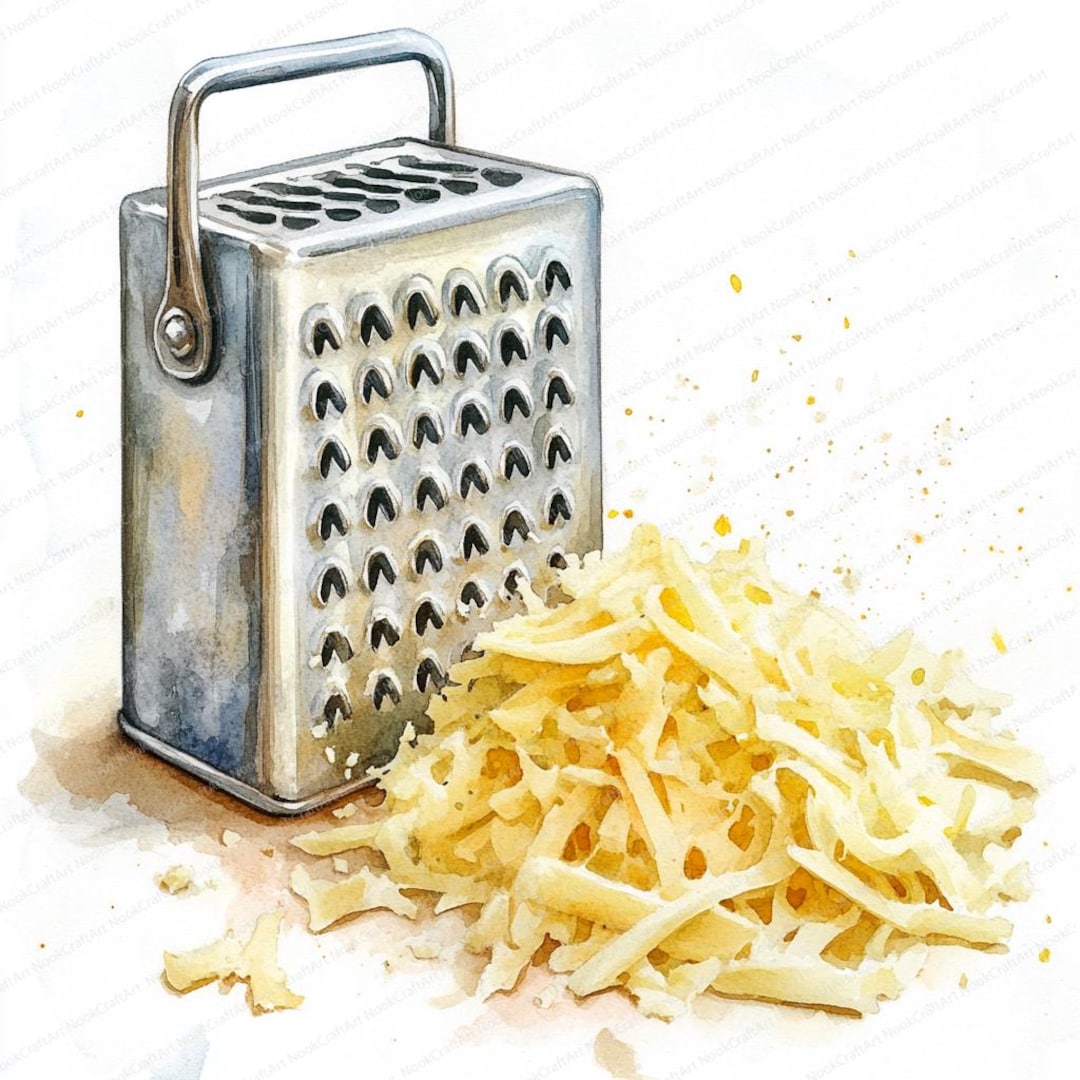 24 Grated Cheese Clipart Pack | Cheese Grater and Shredded Cheese ...