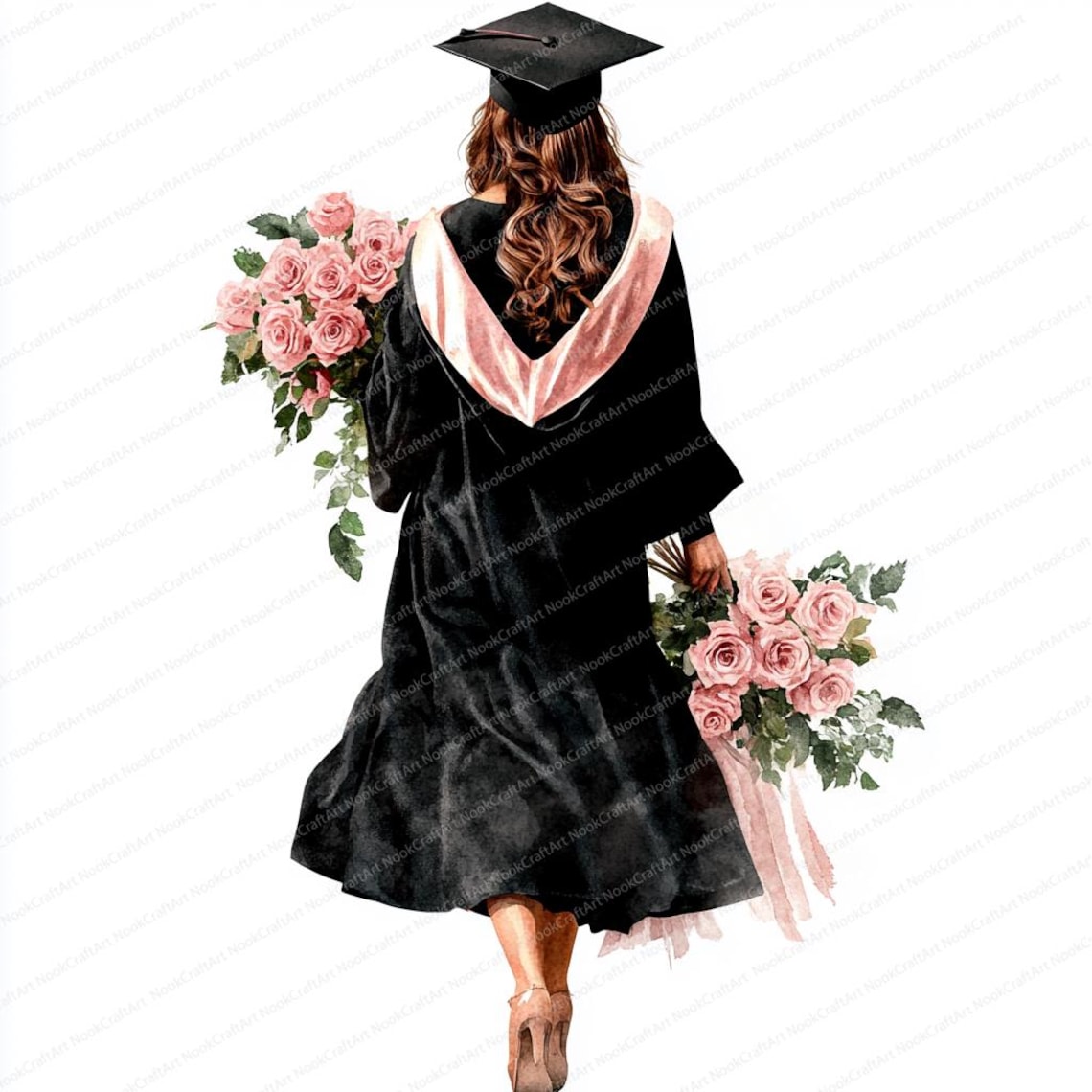 20 Girl Graduation Clipart | Student Grad Designs | High-quality JPG ...