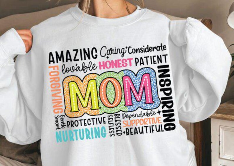 Mom Life SVG, Happy Mother’s Day PNG, Front & Back T-shirt Design ...