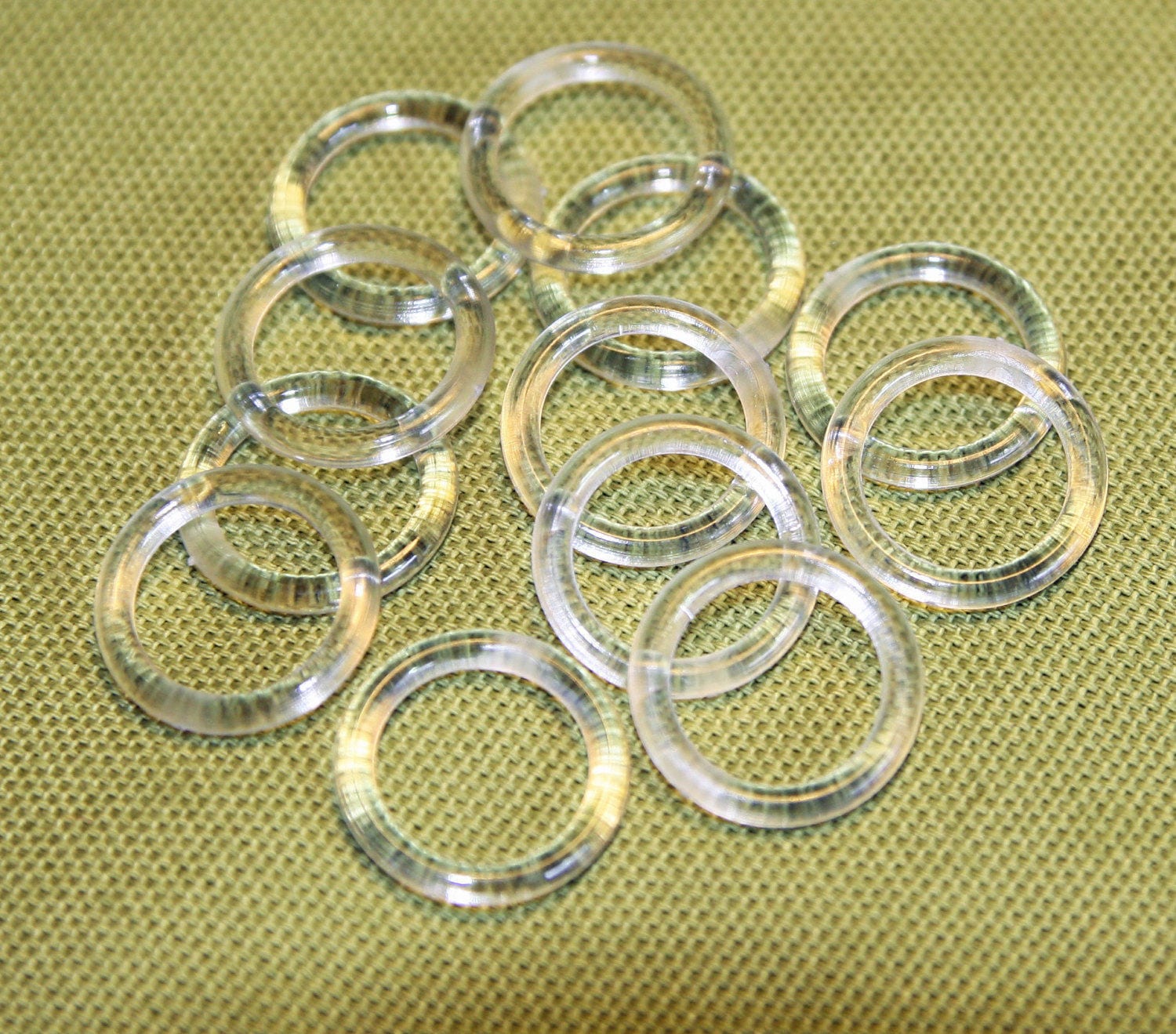 12 Mm Inside Measurement Clear Plastic Roman Blind Rings - Etsy UK
