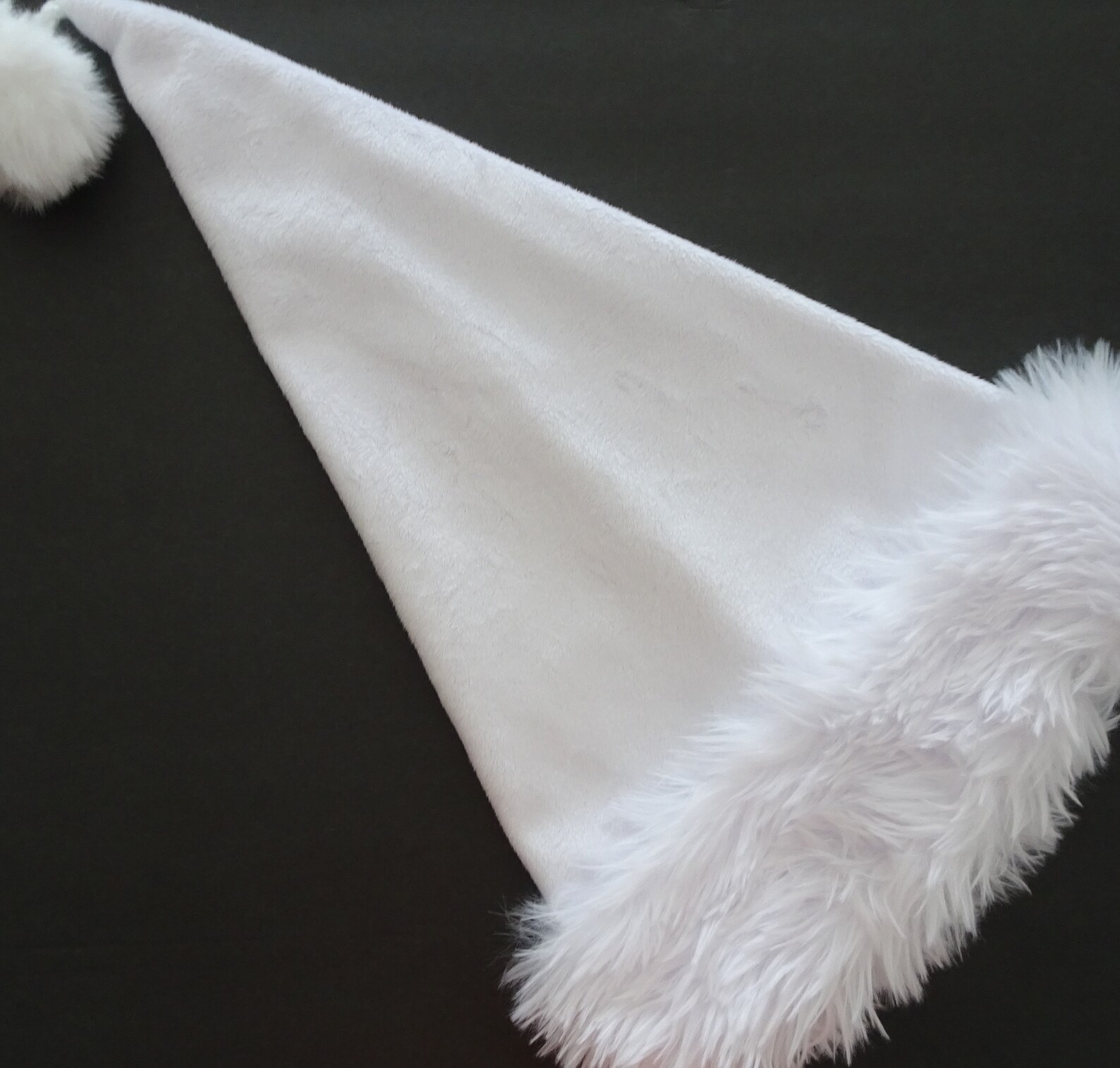 White Santa Hat Adult Size Santa Hat Christmas Celebration - Etsy