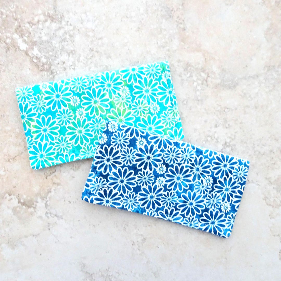 Daisy Floral Fabric Checkbook Cover: Slim Billfold Wallet - Etsy