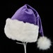 Violet Velvet Santa Hat, NEW Old World Victorian Christmas Hat, Purple ...