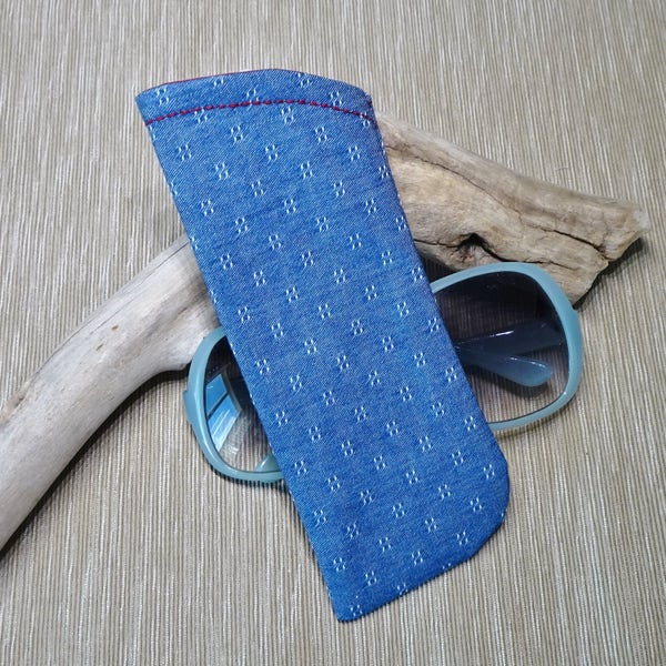 Denim Eye Glass Case - Etsy