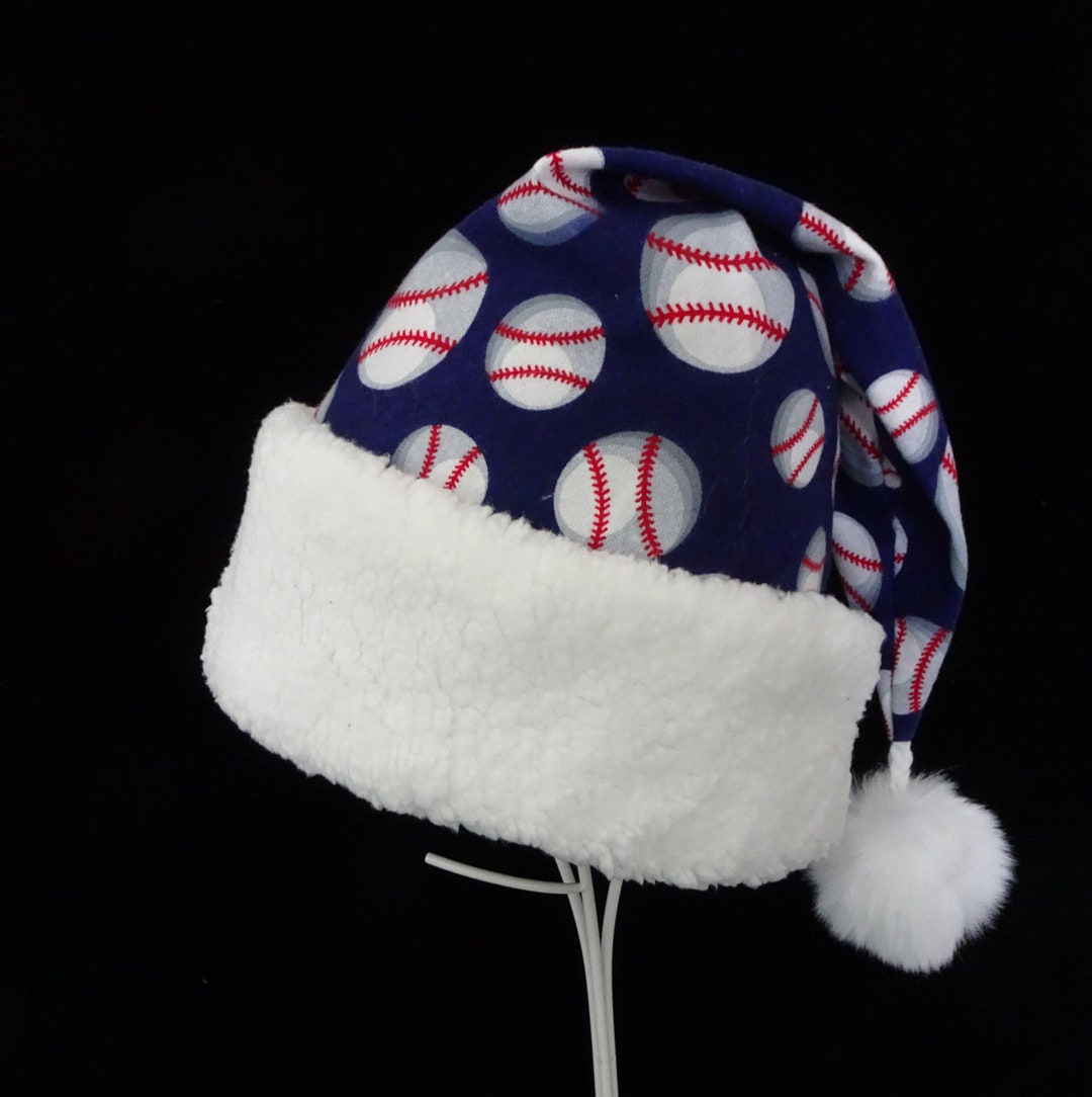 Baseball Santa Hat, NEW Baseball Fan Gift, Santa Claus Hat, Baseball ...