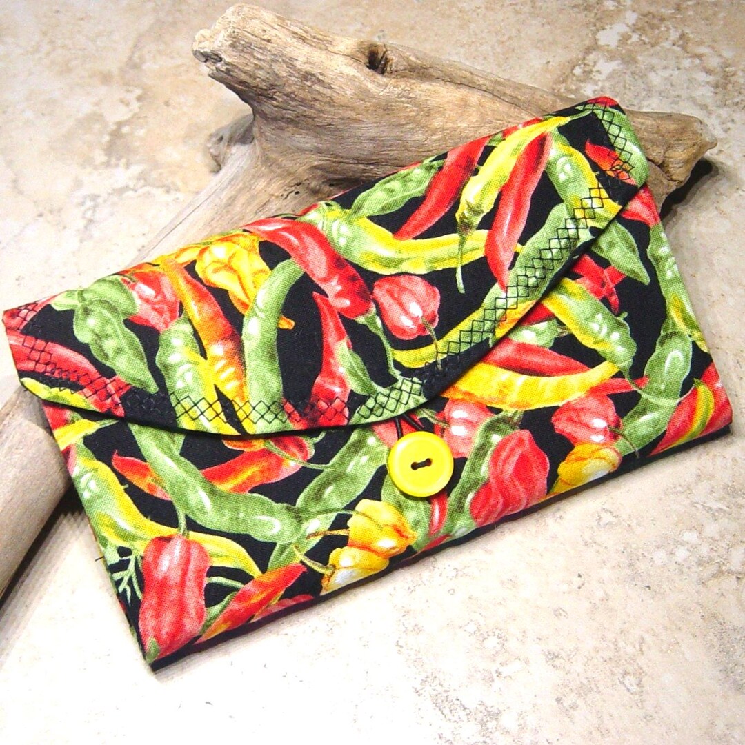 Chili Peppers Jewelry Organizer - Travel Wallet With Pockets - Jewelry ...