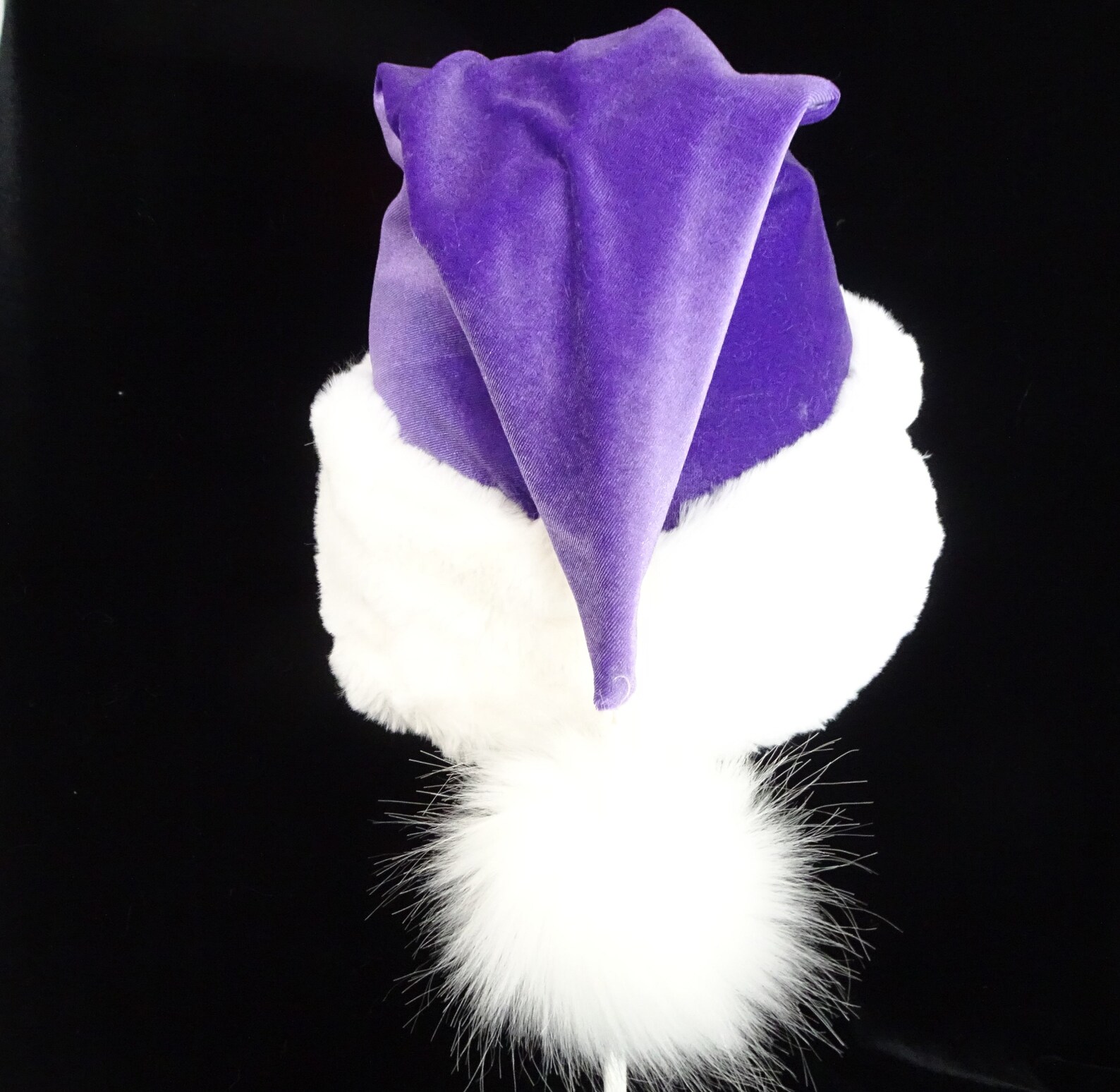Violet Velvet Santa Hat NEW Old World Victorian Christmas - Etsy