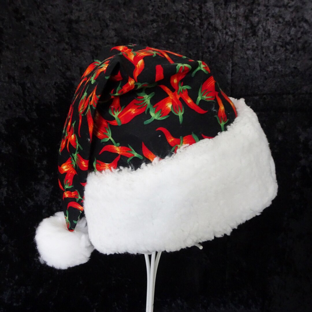 Chili Pepper Santa Hat, Grilling Santa Hat, Southwestern Santa Hat ...