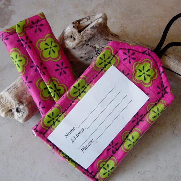 Fabric Luggage Tag - Etsy