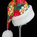 Tropical Santa Hat, Hawaiian Island Plumeria & Pineapple Christmas Hat ...
