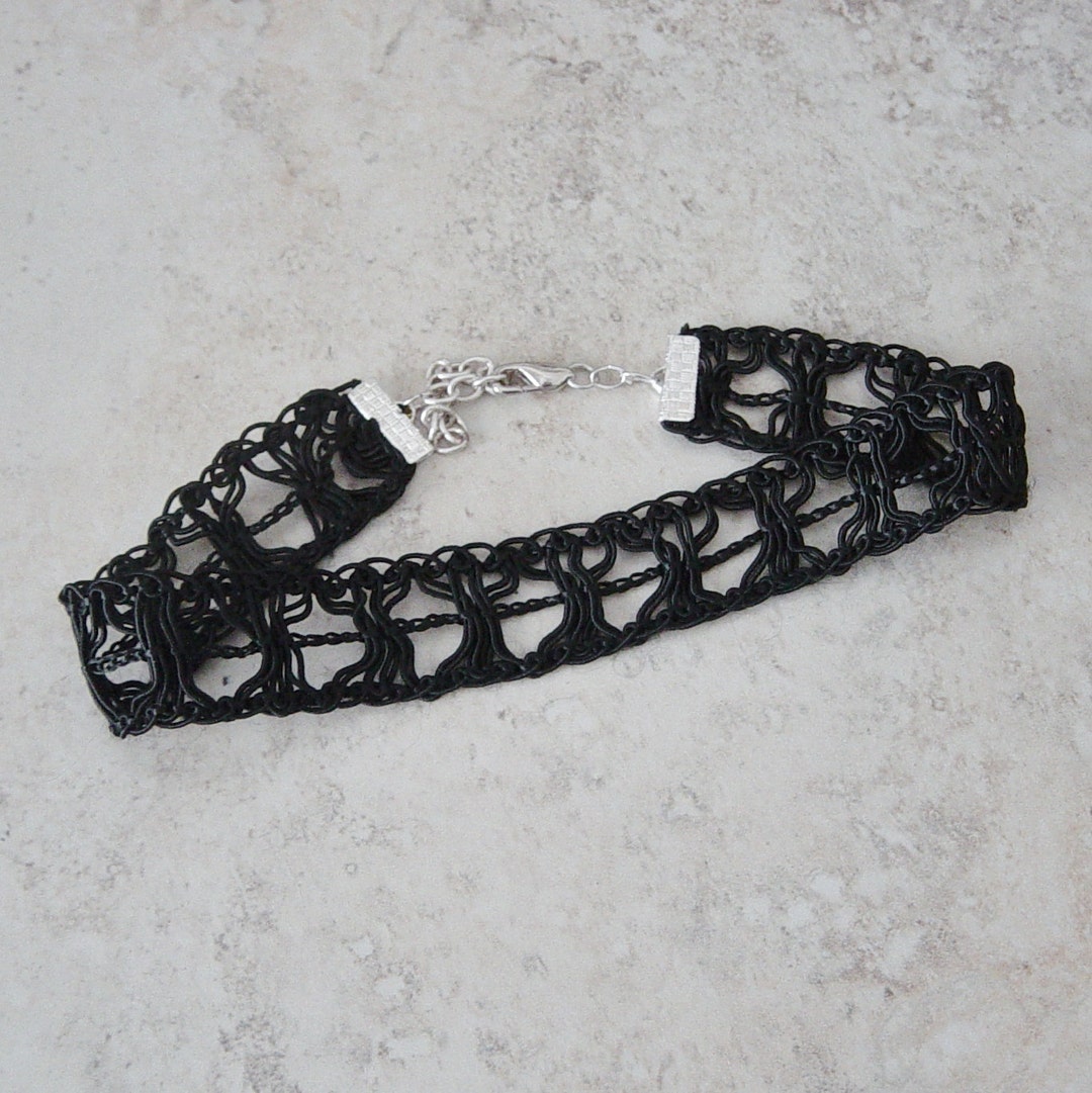 Black Choker Necklace, Gothic, Halloween Choker, Vampire, Black Choker ...