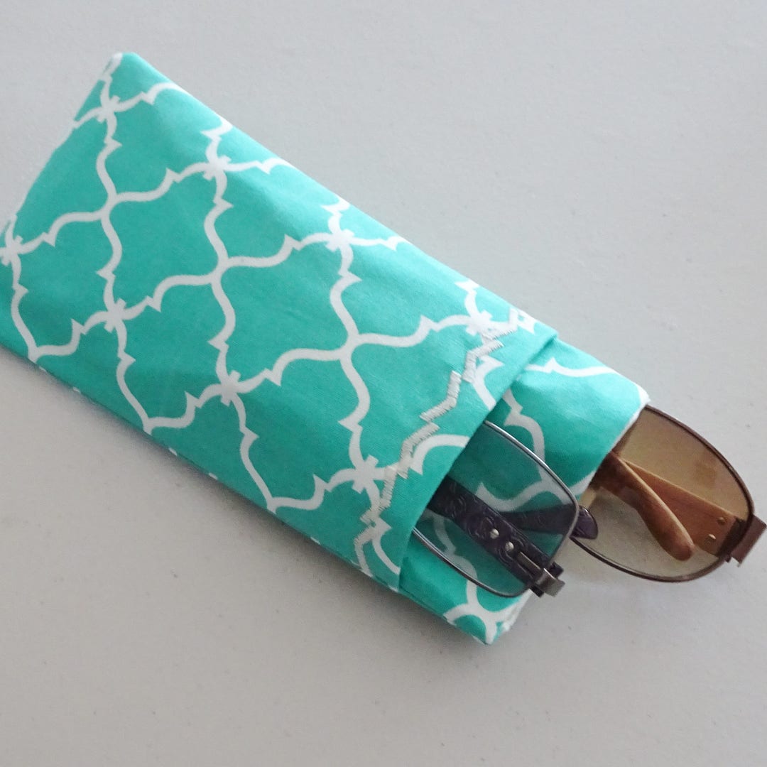 Double Pocket Eyeglass Case - Sunglasses & Reader Glass Case in One ...