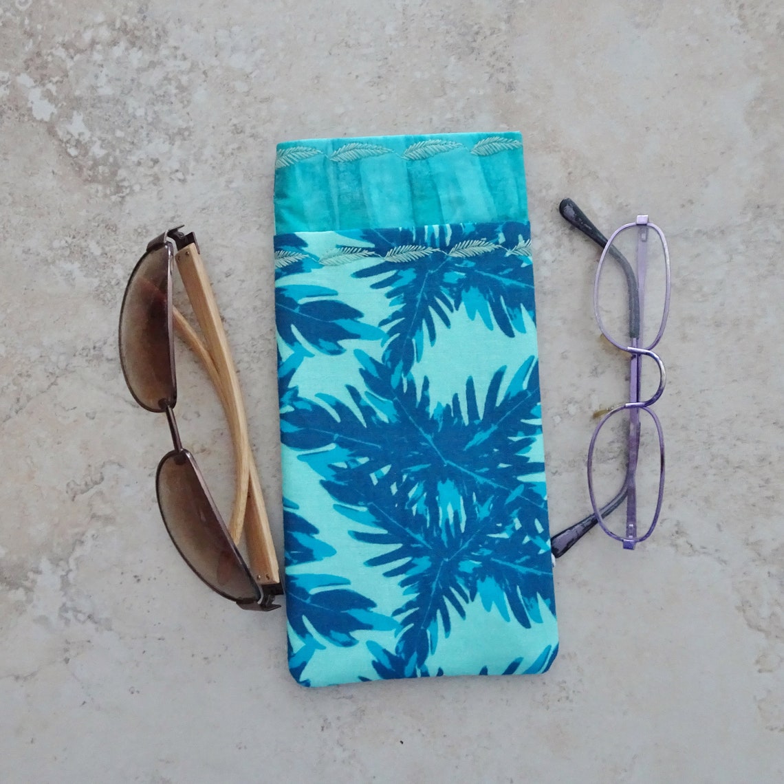 Double Eyeglass Case Case for 2 Pairs of Glasses Sunglasses - Etsy