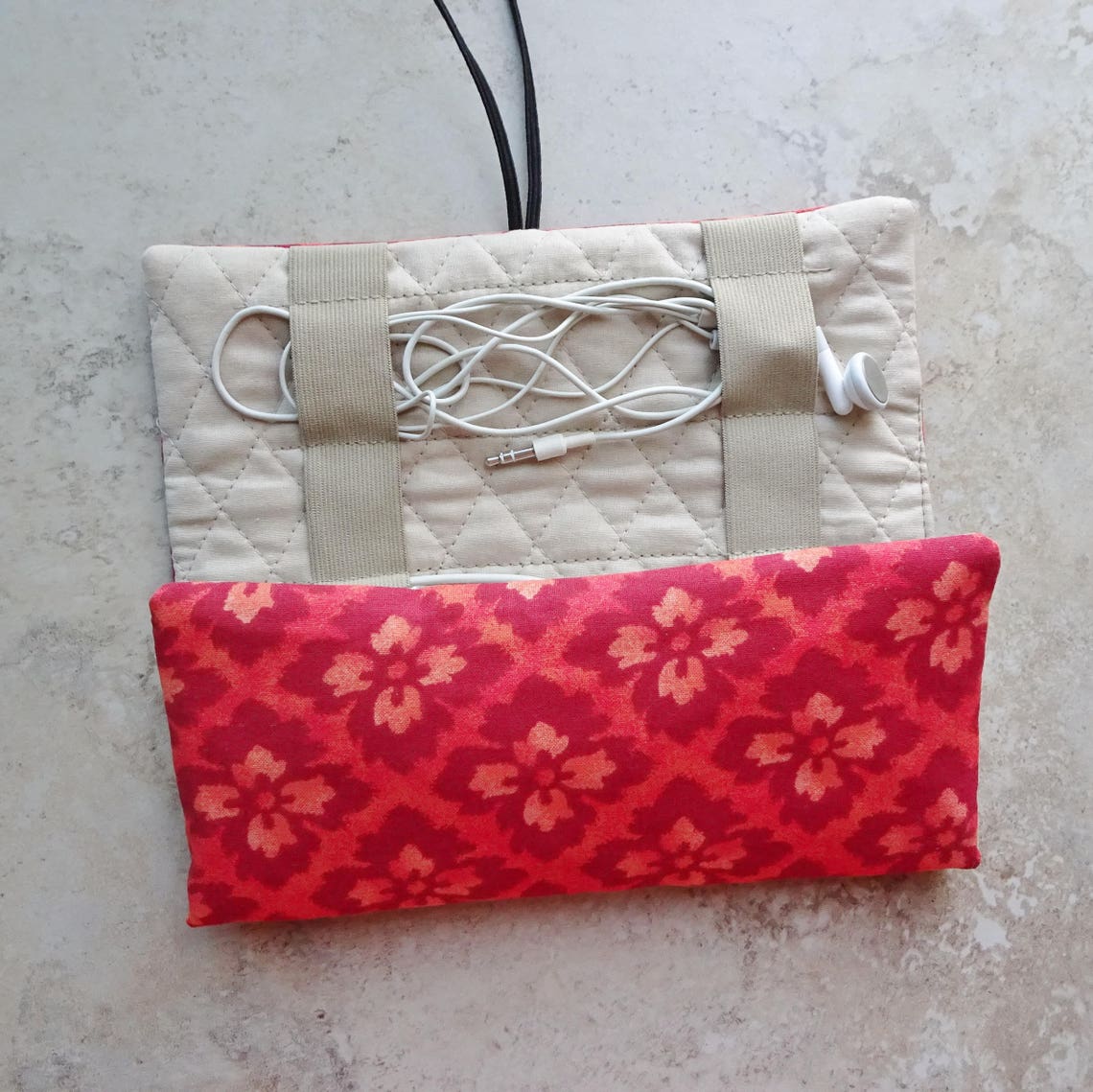 Cord Travel Organizer Case Cord Holder Orange Fabric Cord | Etsy