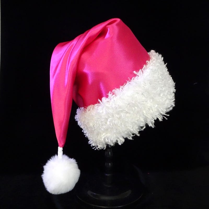 Hot Pink Santa Hat - Etsy