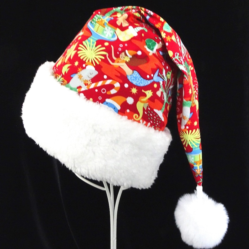Mermaid Santa Hats - Etsy