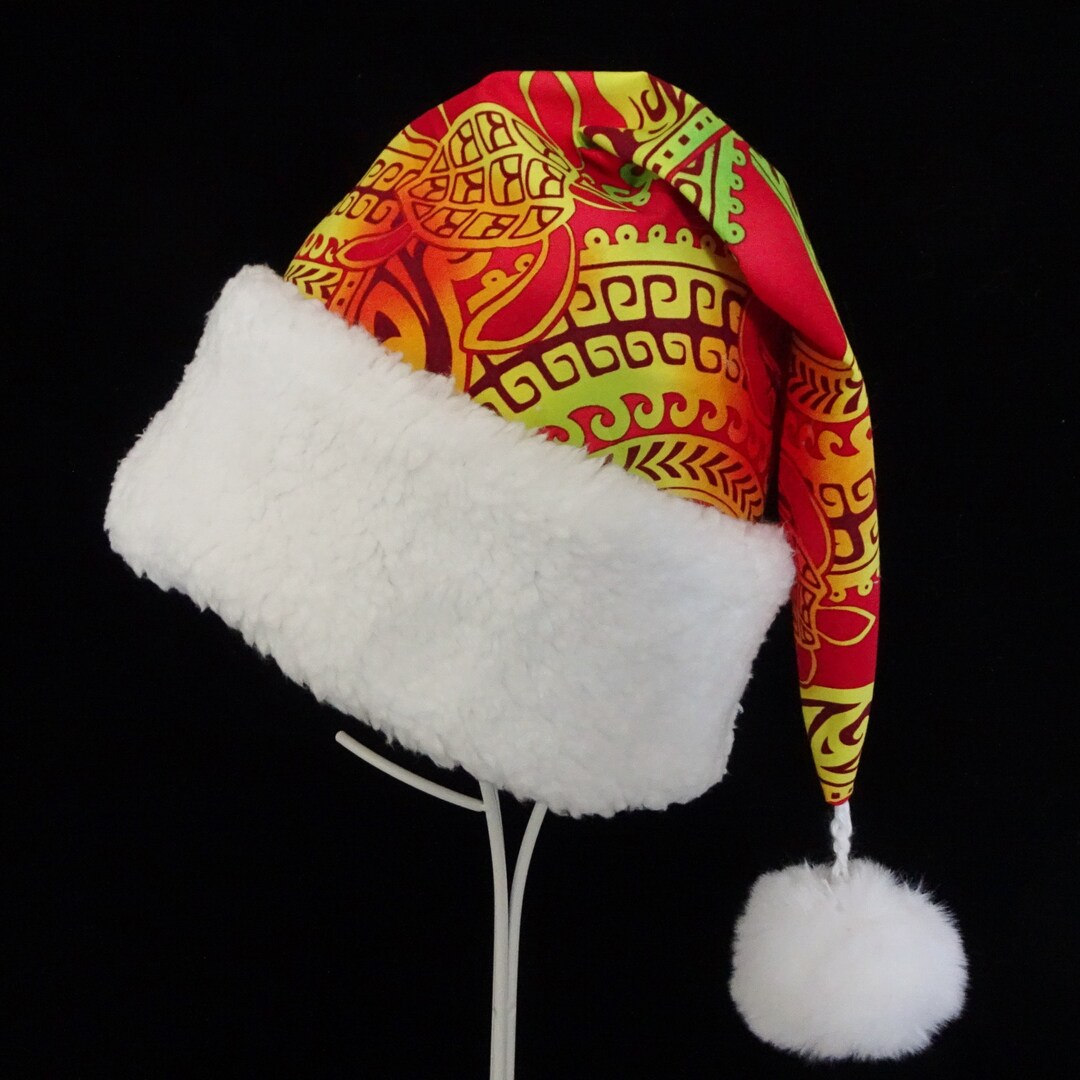 Tropical Sea Turtle Santa Hat, Island Christmas Celebration, Novelty ...