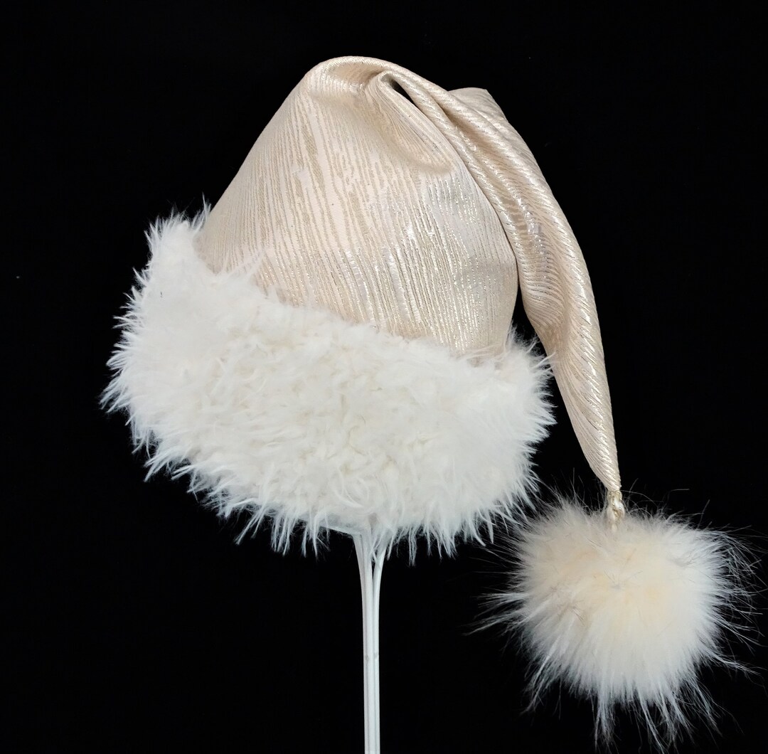 Gold Metallic Santa Hat, Novelty Santa Claus Hat, Christmas Party Hat ...