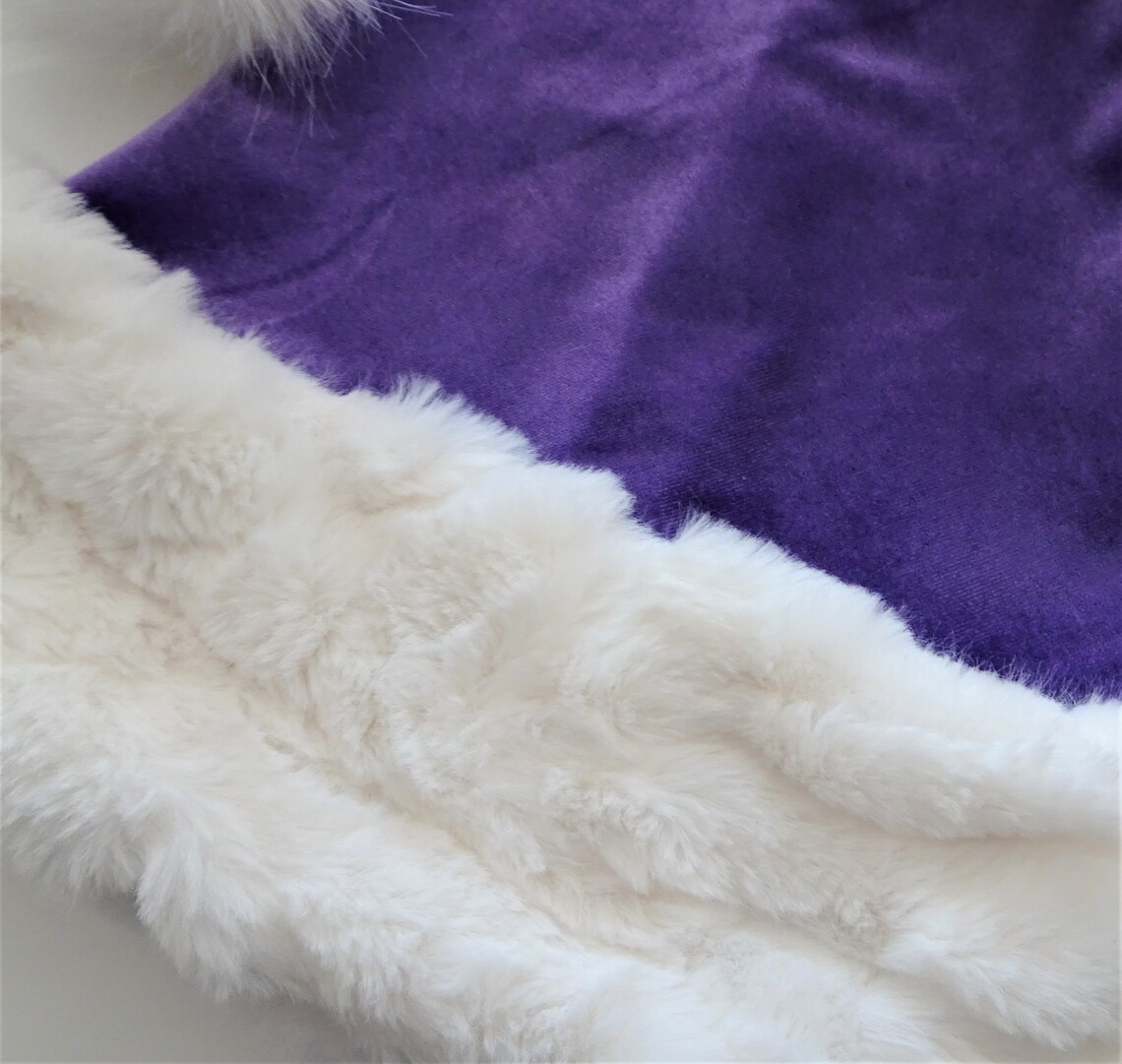 Violet Velvet Santa Hat NEW Old World Victorian Christmas - Etsy