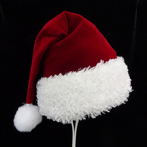 Velvet Santa Hat - Etsy