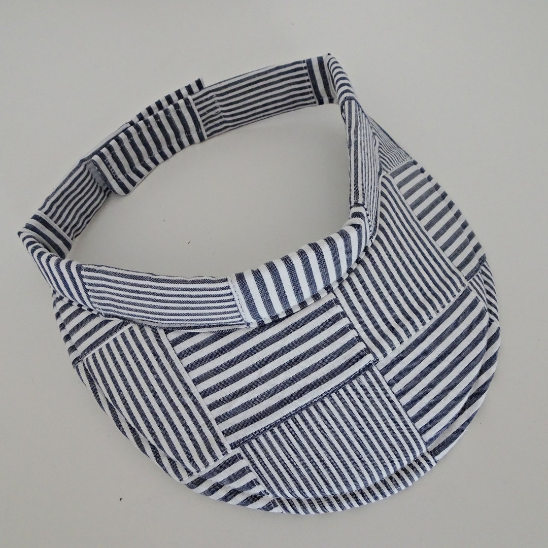 Butterfly Batik Sun Visor Hat, Adjustable Size Fabric Visor, Turquoise ...