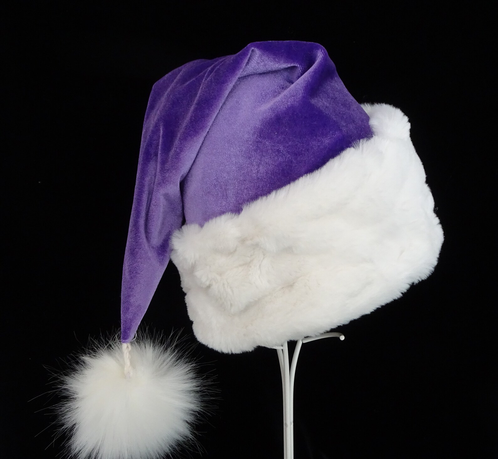 Violet Velvet Santa Hat NEW Old World Victorian Christmas - Etsy