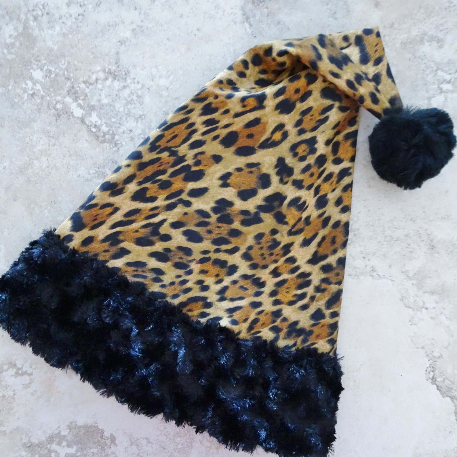 Cheetah Santa Hat Novelty Santa Hat Christmas Party Hat - Etsy