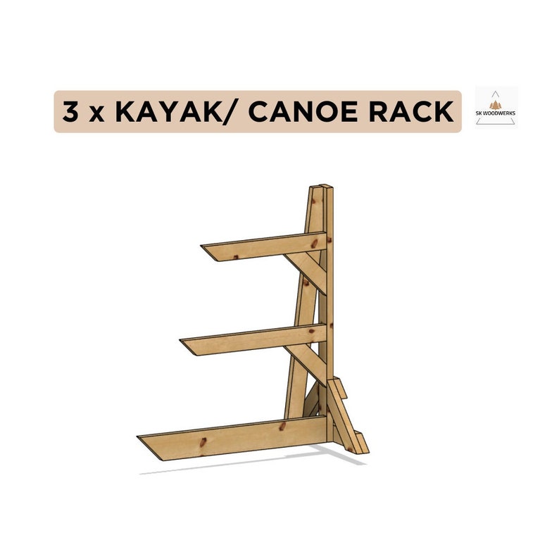3-rack Kayak & Canoe Storage Rack Build Plan (PDF Plans) - Etsy