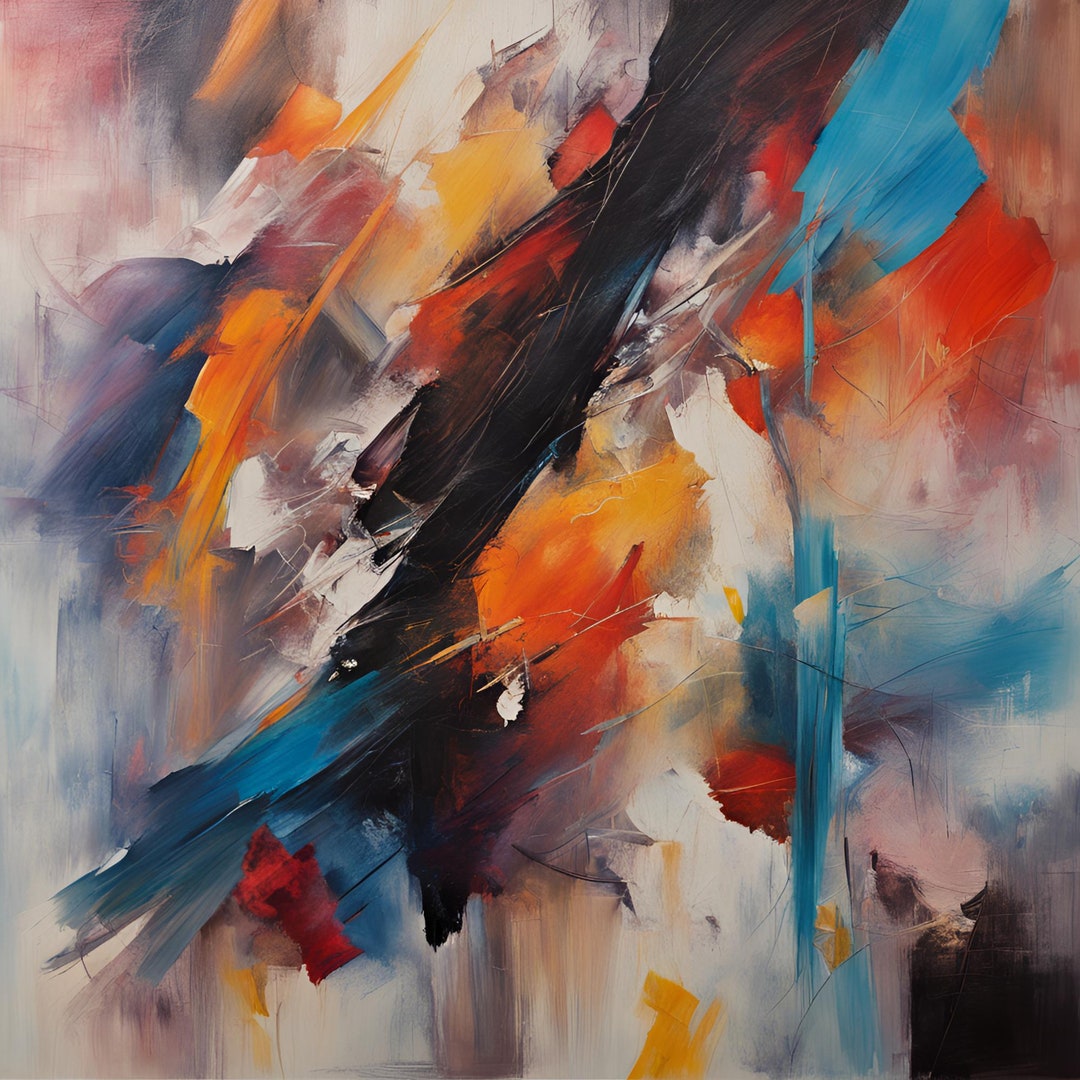 Abstract Painting AI Generated Art Image Jpg File Digital Print - Etsy