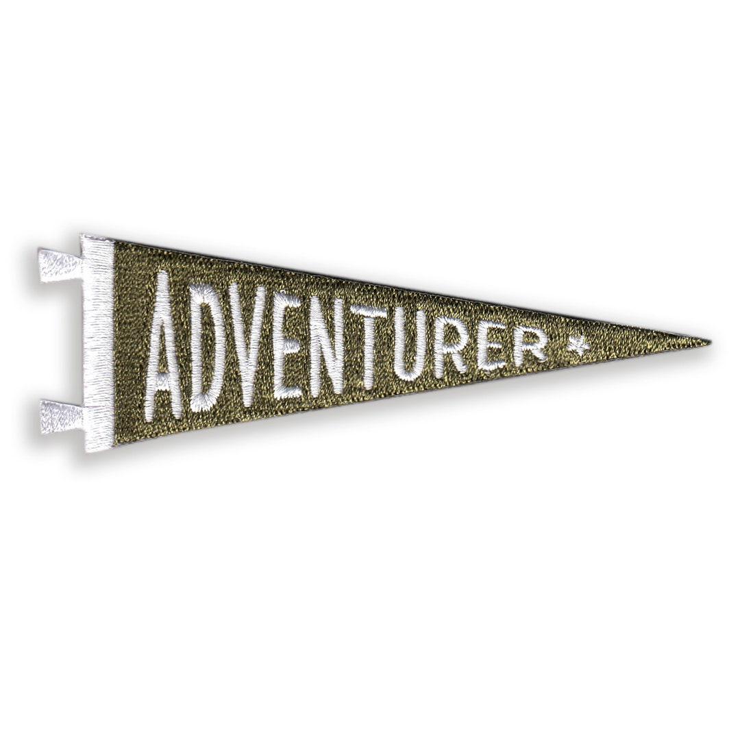 ADVENTURER Pennant Flag Merit Patch - Iron on Patch - Etsy