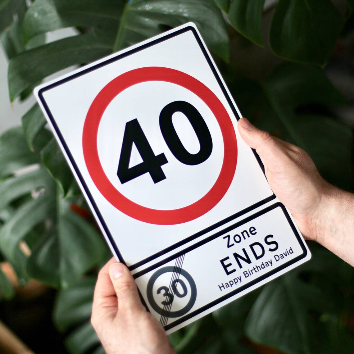 Milestone Birthday Metal Road Sign 40th Birthday 60th - Etsy UK