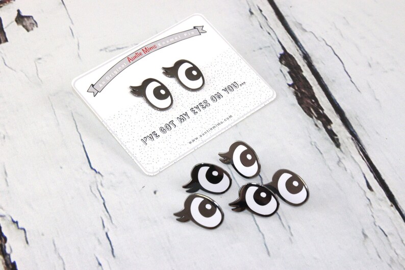 Pair of Eyes Enamel Pins - Etsy