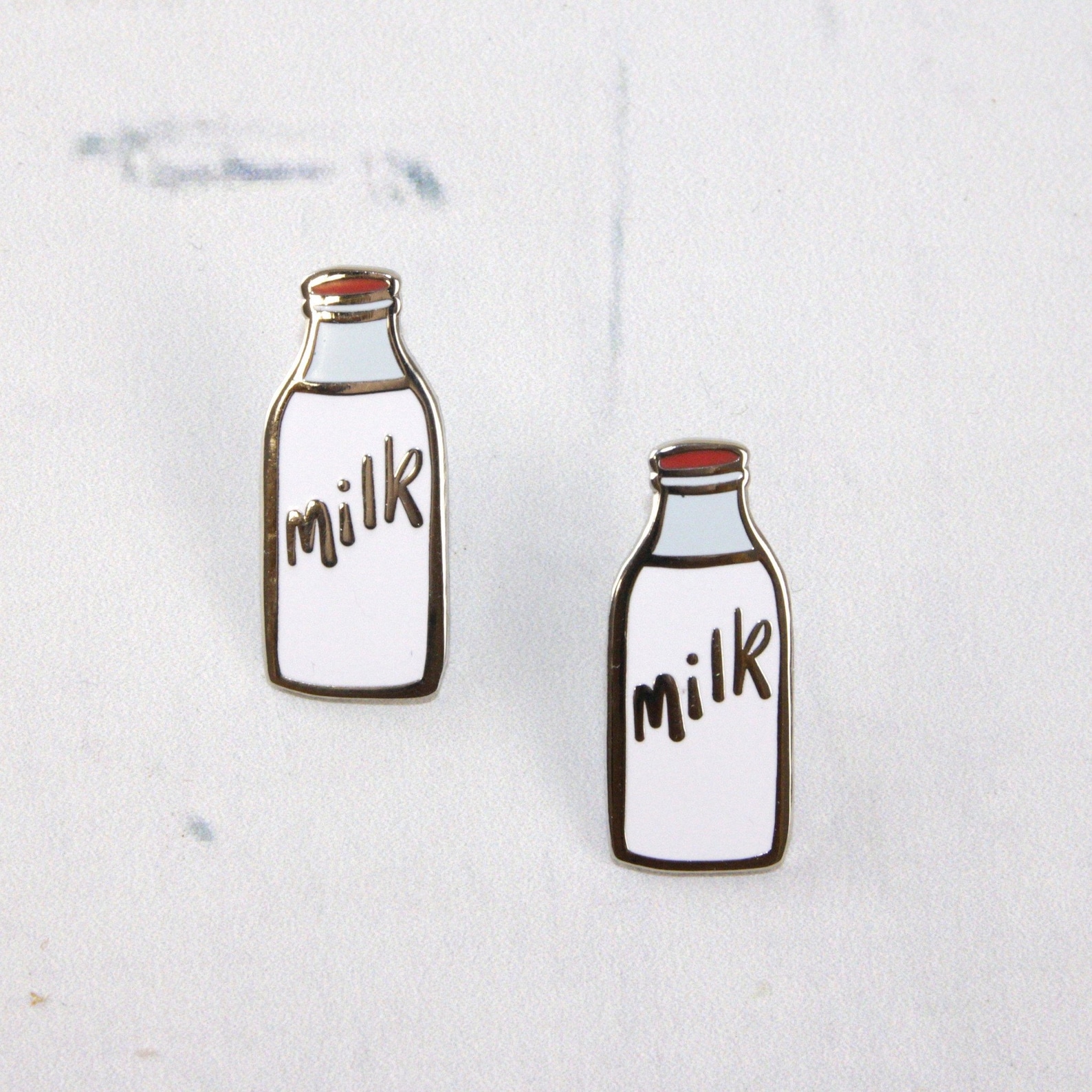 Milk Bottle Enamel Pin - Etsy