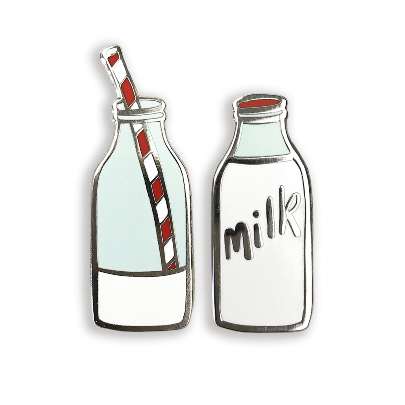 Milk Bottle Enamel Pin - Etsy