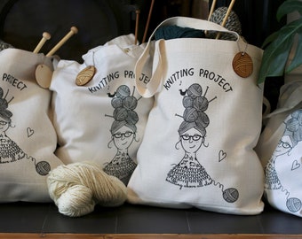 Yarn Project Bag - Etsy