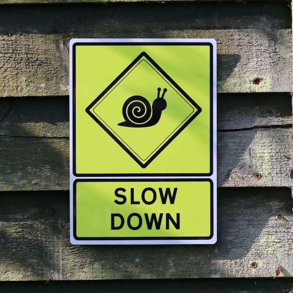 Slow Down Signs - Etsy