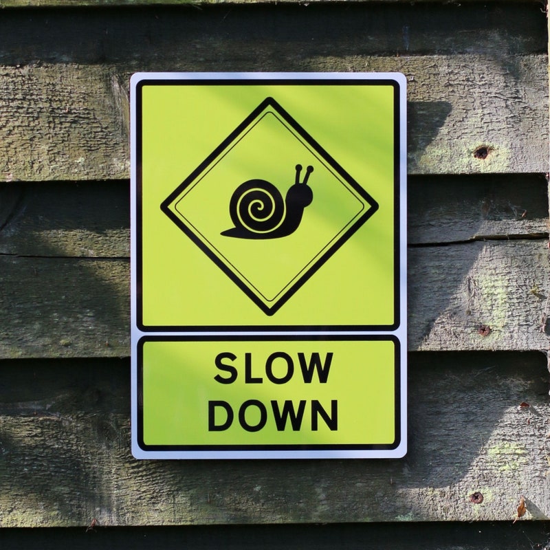 Slow Down Signs - Etsy