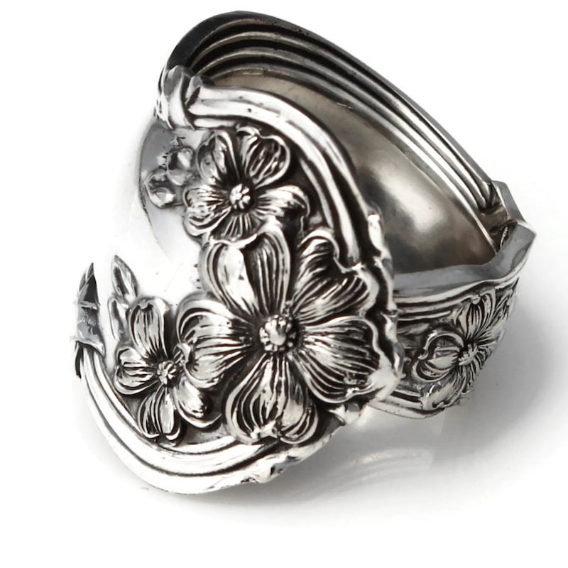 Floral Spoon Ring - Etsy