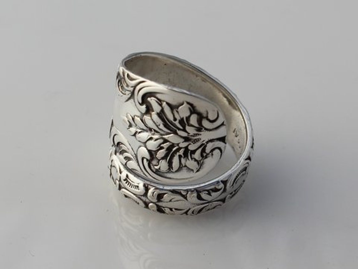 Wrapped Antique Spoon Ring A Pattern Named Two | Etsy
