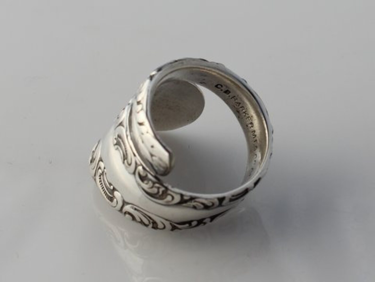 Wrapped Antique Spoon Ring A Pattern Named Two | Etsy